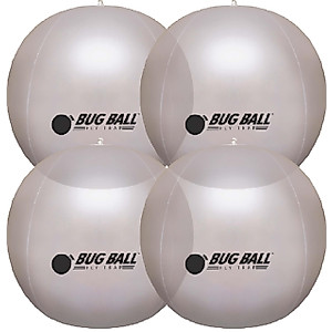 Bug Ball Mosquito Solar Light Ball Replacement Ball, 4 Pack - Odorless Eco-Friendly, Flying and Insect Trap with NO Pesticides or Electricity Needed, Kid and Pet Safe