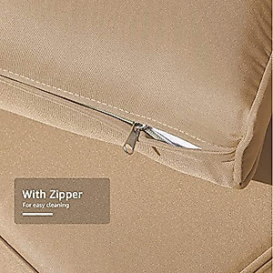 Super Patio Outdoor Chair, PE Wicker Rattan Patio Chair, All Weather Outdoor Furniture Armchair Sofa with Thick Beige Cushions, Steel Frame, Brown