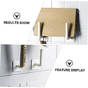 Cabilock 3pcs Pot Lid Storage Bracket Wall Mount Tool Organizer Decorative Shelf Bracket Towel Rack Stand Kitchen Utensil Organizer Kitchen Shelf Rack Cutting Board Holder Wall Pan Lid Rack