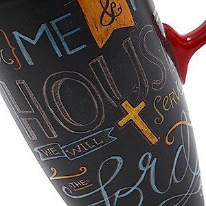 CEDAR HOME Coffee Ceramic Mug Porcelain Latte Tea Cup With Lid 17oz. Me & My House