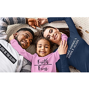 Trenz Shirt Company Trust God Not Government Christian American Flag Mens Christian Short Sleeve T-Shirt -Red-Large