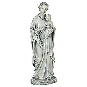 Joseph's Studio by Roman - St. Joseph Statue, 20" H, Garden Collection, Resin and Stone, Decorative, Religious Gift, Home Indoor and Outdoor Decor, Durable, Long Lasting