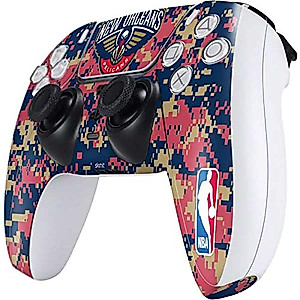Skinit Decal Gaming Skin Compatible with PS5 Controller - Officially Licensed NBA New Orleans Pelicans Digi Camo Design