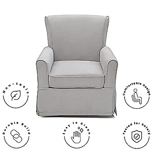 Delta Children Benbridge Glider Swivel Rocker Chair, Dove Grey