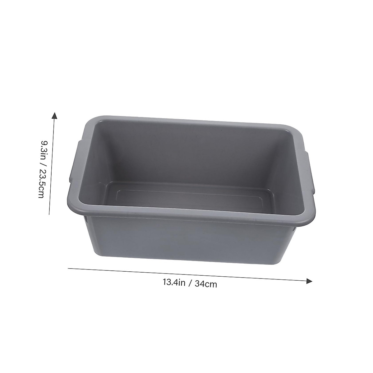 Cabilock Storage Bins Plastic Car Storage Bin White Boxes Bus Box Multipurpose Bus Tub Tote Box with Handles Household Storage Box Tote Bag Storage Basket Grey Multifunctional Storage Box