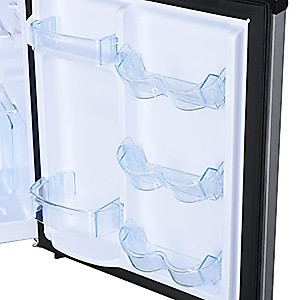 West Bend WBRT31S Mini Fridge for Home Office or Dorm, with Automatic Defrost and Adjustable Temperature, 3.1 Cubic Feet, Metallic