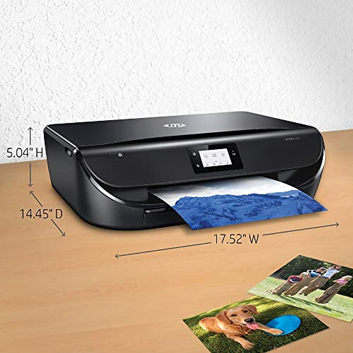 HP Envy 5055 Wireless All-in-One Photo Color Printer, HP Instant Ink & Amazon Dash Replenishment Ready (M2U85A) (Renewed)