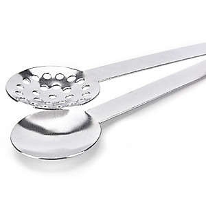 CoscosX 1 Pcs Tea Bag Squeezer/Holder Gadget,Round Stainless Steel Teabag Tong Strainer Holder Kitchen Bar