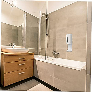 CALLARON 2pcs Water Tray Plastic Cup Holder Liquid Hand Soap Wall Soap Dispenser Automatic Soap Dispenser Tray Fabric Softener Drip Tray Container Foam Floor Laundry Abs Hand Use White Beer