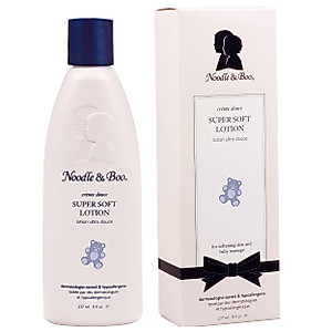 Noodle & Boo Starter Set, Newborn Baby Gift; Super Soft Baby Lotion and Newborn 2-in-1 Hair & Body Wash, 8 Oz of each, Navy/Pink