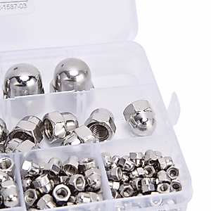 Acorn Cap Nuts, 304 Stainless Steel Acorn Hex Cap Nuts Locknuts for Industrial Machinery