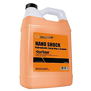 Nanoskin NANO SHOCK Hydrophobic Spray Wax & Sealant 1 Gallon - The Original SiO2 Spray and Clay Lubricant | Use with Autoscrub / Clay Bar after Car Wash | For Automotive, Home, Garage, DIY & More