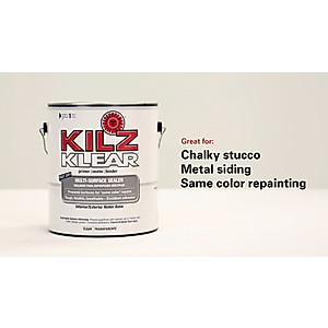 KILZ Klear Primer, Interior/Exterior, Clear, 1 Gallon