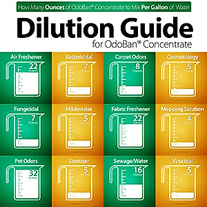 OdoBan Disinfectant Concentrate and Odor Eliminator, 1 Gallon, Fresh Linen Scent