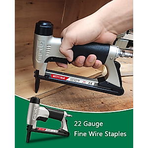 meite 22 Gauge 3/8-inch Crown 304 Stainless Steel Staples with 1/4-inch Length for Upholstery Staplers 10,020 per Box (1 Box)