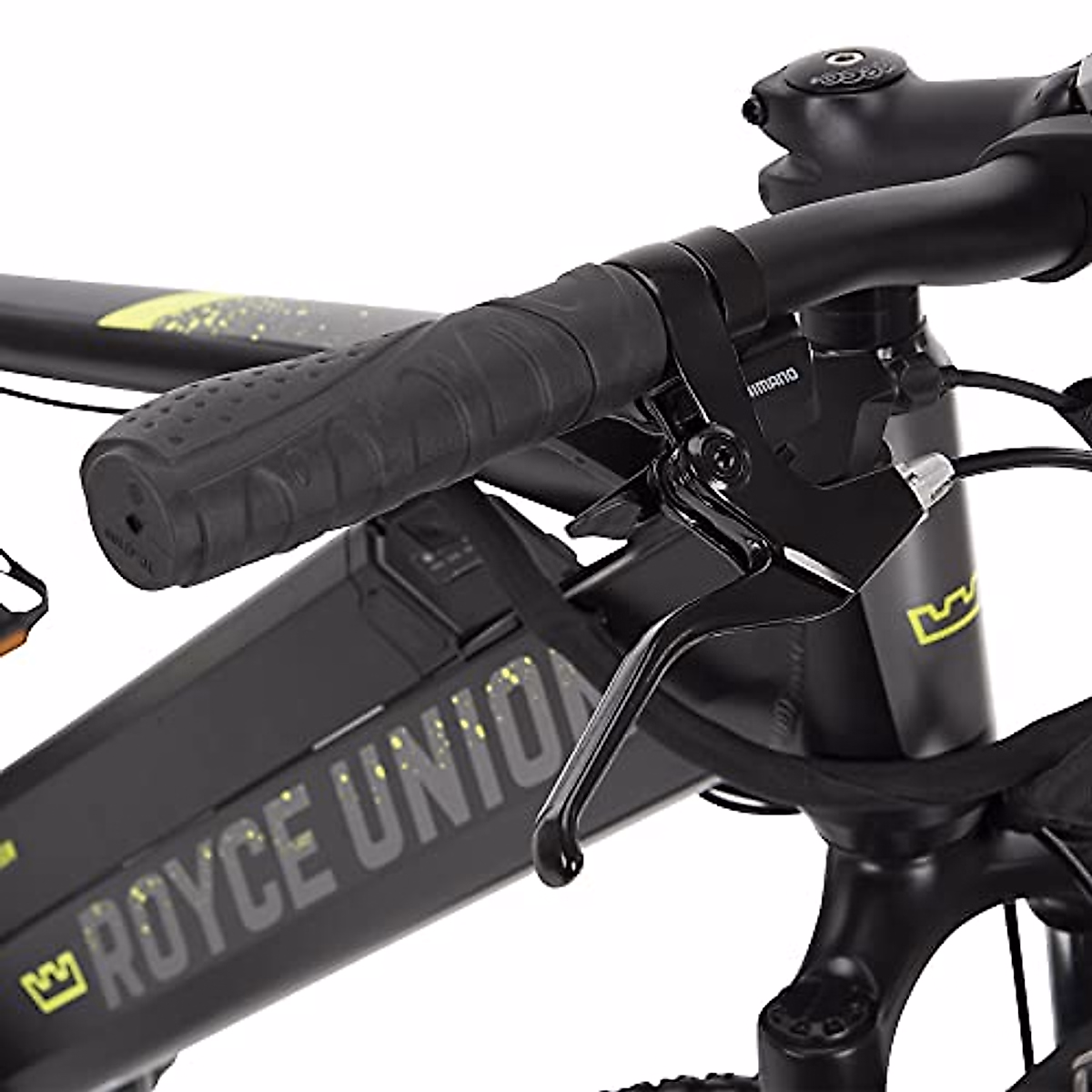ROYCE UNION RTE 26” Electric Mountain Bike, Pedal Assist to 20MPH, Matte Black, 8 Speed, Removable 36V 10.4AH Lithium Battery