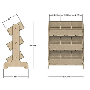 Bush Acres Montessori Organizer – Storage for Toddlers Supplies - Wooden Furniture – Playroom Storage – Playroom Organization