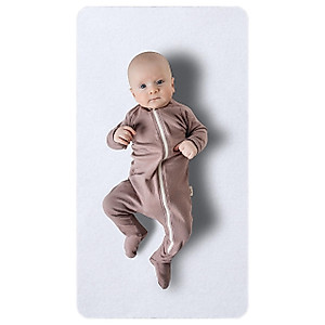 Flannel Crib Protector Pad，100％ Waterproof Mattress Protector Pad, One Size, 27" X 50" White