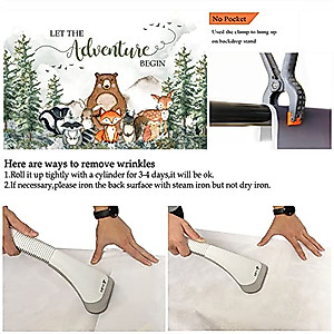 Avezano Woodland Baby Shower Backdrop Adventure Awaits Baby Shower Decoration Background Adventure Forest Mountain Wilderness Country Gender Neutral Baby Shower Party Supplie (7x5ft)