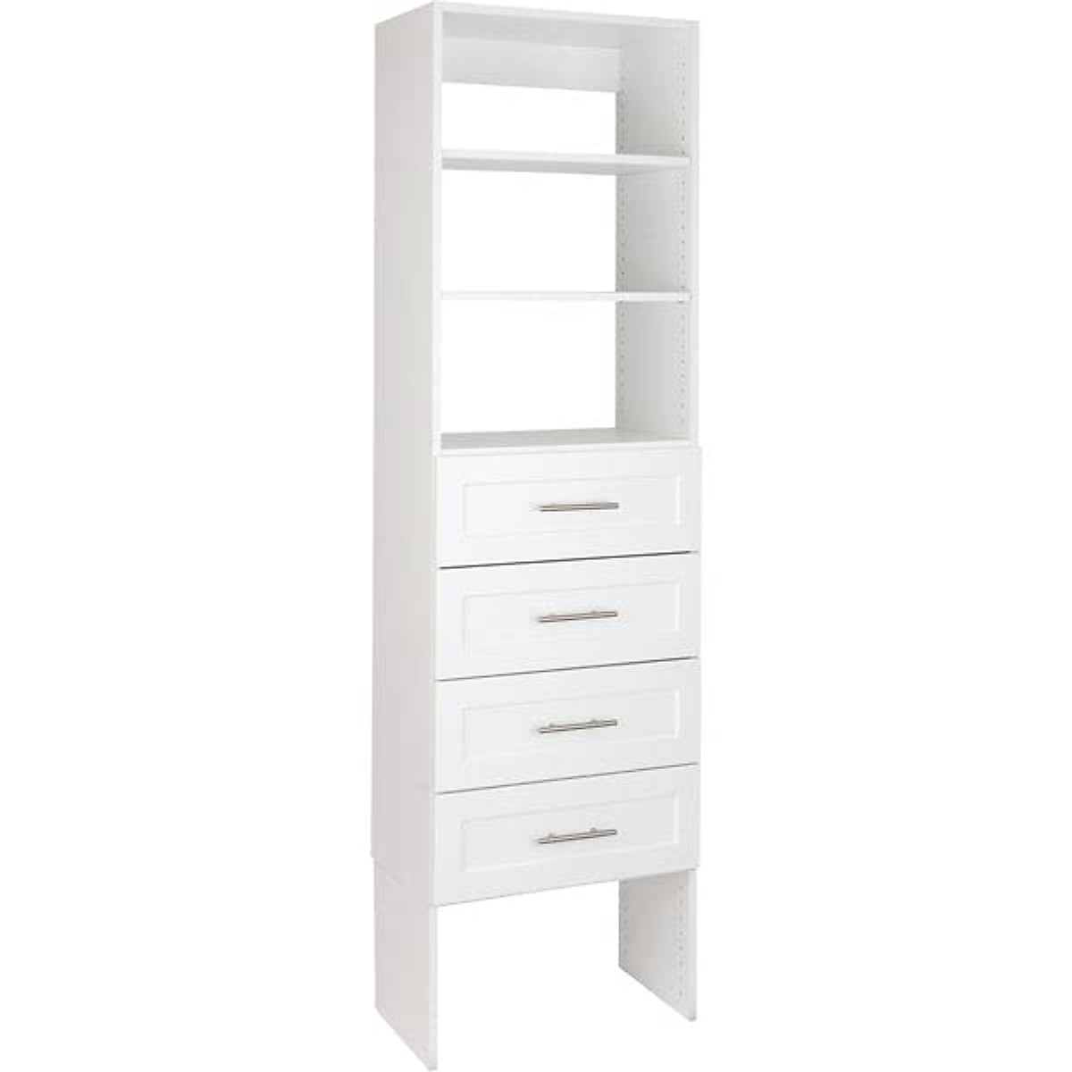Modular Closets Vista Collection Legs for Tower Units (add on) (White, 25.5" Wide)
