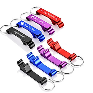 12 PCS Customized Bottle Openers for Wedding Party,Wedding Favors for Guest,Personalized Bottle Openers, Pocket Size, Aluminum