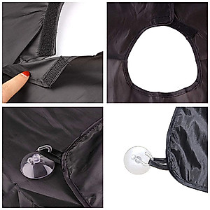 TecTake Beard Bib Apron, Mens Beard Hair Catcher for Shaving and Trimming, Non-Stick Beard Shave Cape, Grooming Accessories Tools & Gifts for Husband or Dad