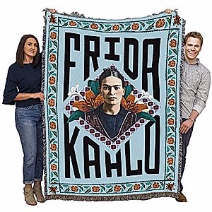 Pure Country Weavers Frida Kahlo - Frida Portrait Blanket - Gift Tapestry Throw Woven from Cotton - Made in The USA (72x54)