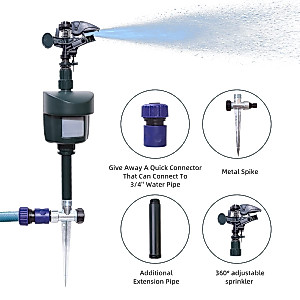 Yardeen Motion Activated Sprinkler Outdoor Waterproof Repellent for Yard