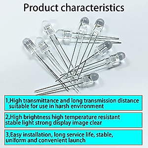 Gikfun Infrared Diode Led IR Emission and Receiver for Arduino (Pack of 10 Pairs) EK8460