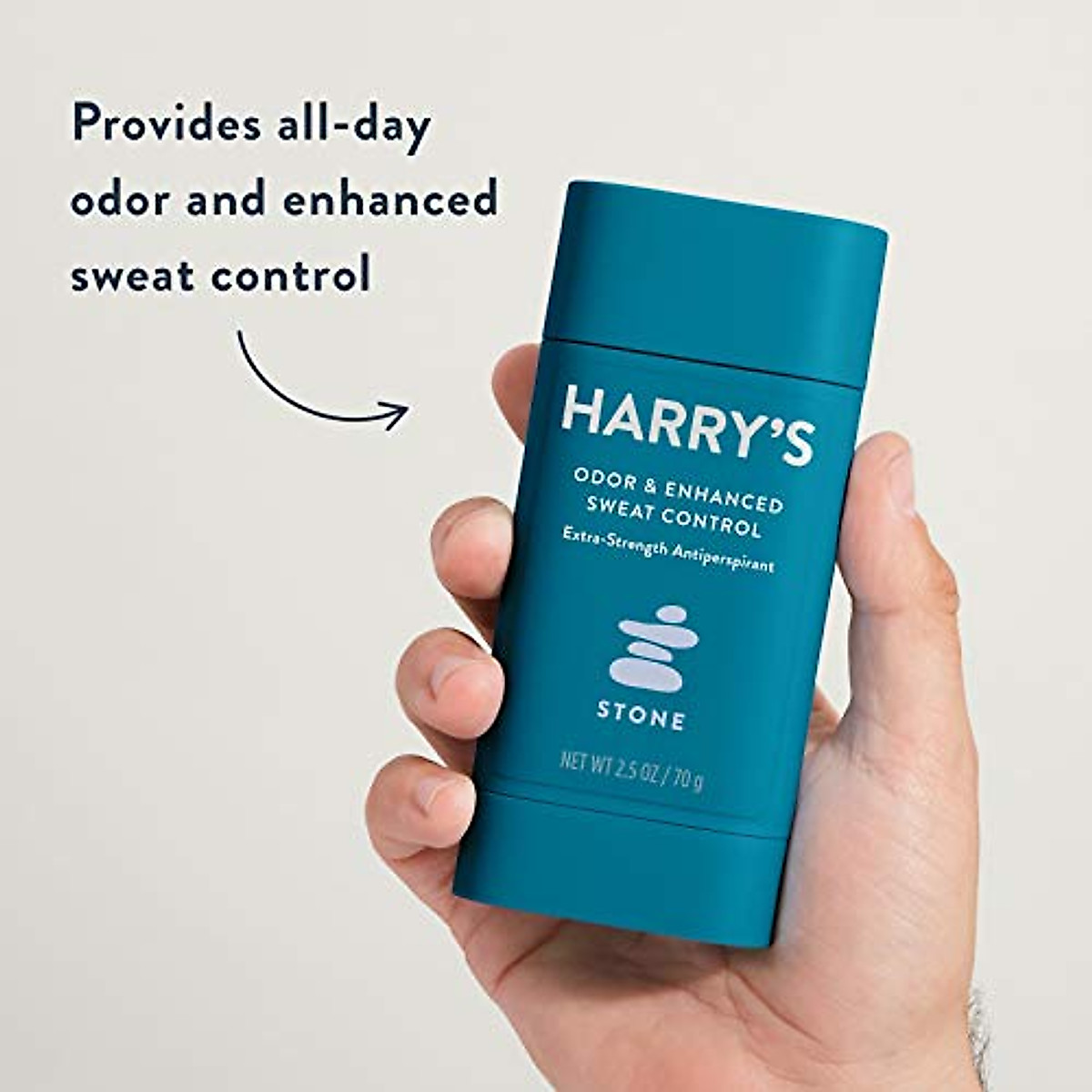 Harry's Extra-Strength Antiperspirant - Odor & Enhanced Sweat Control Antiperspirant for Men - Stone (6 Count)