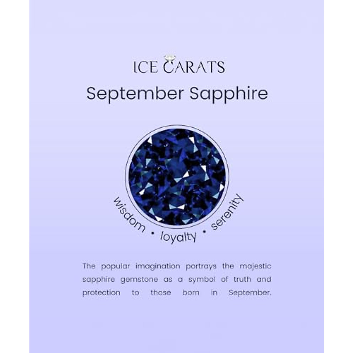 IceCarats 14K White Gold Blue Sapphire Heart Love Ring Gemstone Band September Birthstone Jewelry Size 6