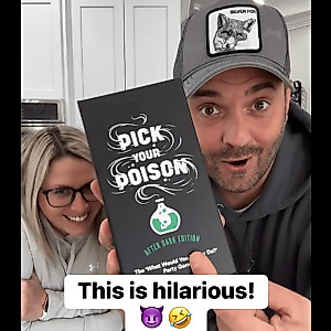 Pick Your Poison After Dark + Expansion Set Party Game - The “What Would You Rather Do?” Adult Card Game for College Students, Fun Parties & Board Games Night with your Group