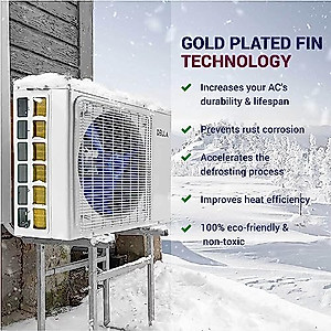 Della 36K BTU (12K 12K 12K BTU) ODU Tri 3 Zone 19 SEER2 208-230V Cools Up to 1650 Sq.Ft Wifi Energy Efficient Multi Zone Ductless Mini Split Air Conditioner Pre-Charged Heat Pump Full Set