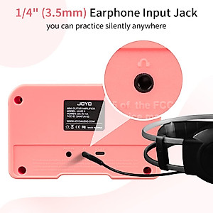 JOYO JA-02 II Pink Small Guitar Practice Combo Amplifier and JT-09 Guitar Tuner