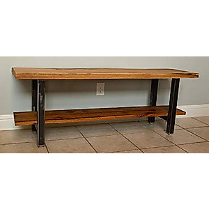 Metal Table Legs - H Style - Rustic Industrial Finish - Made in the USA