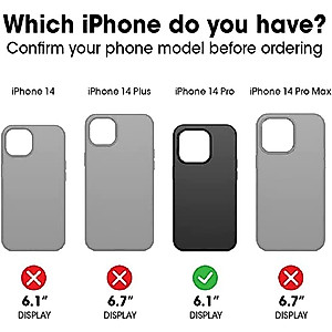 OtterBox Symmetry Series+ Antimicrobial Case with Magsafe for iPhone 14 Pro (Only) - Non-Retail Packaging - Feathers and Ferns (Green)