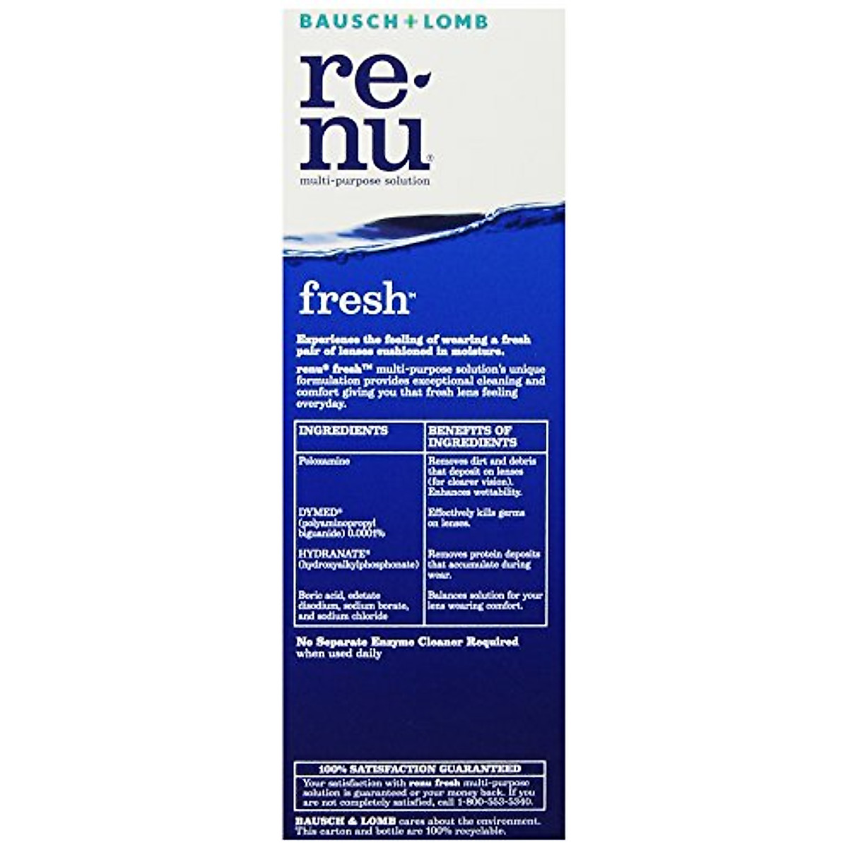Bausch & Lomb ReNu Fresh Multi-Purpose Solution, 4 fl oz