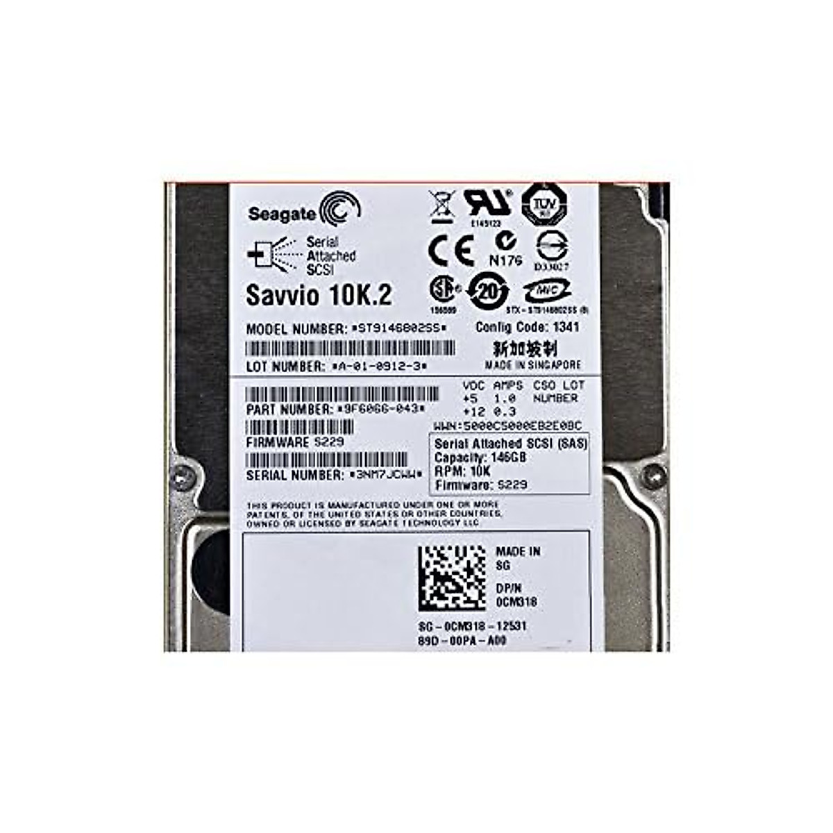 DELL HDD 146GB SAS 10K 2.5''