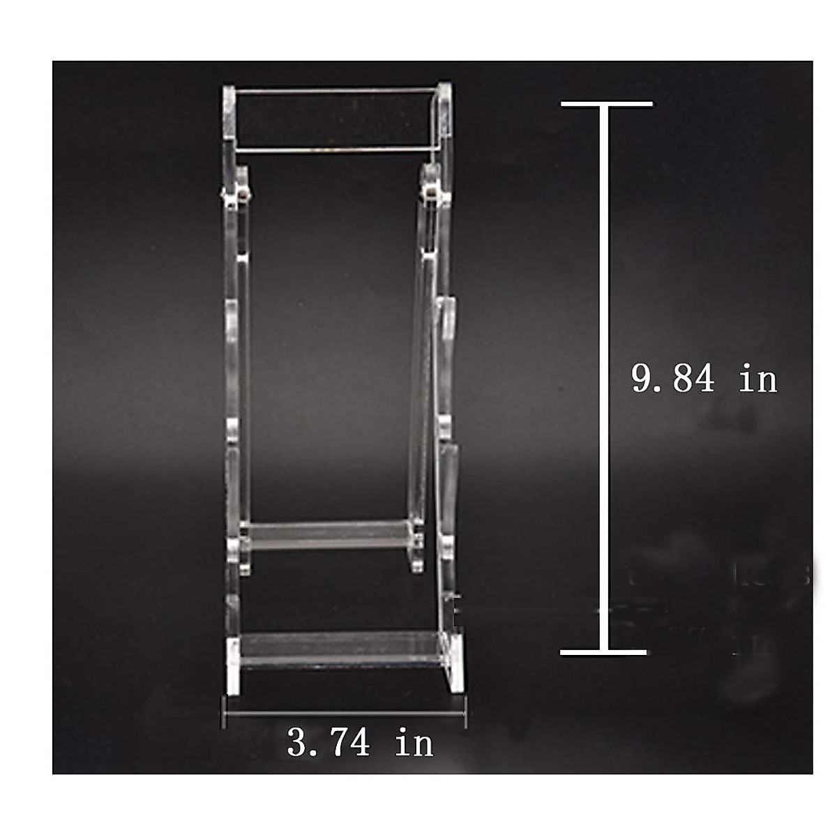 Knife Display Stand Arcylic (9.8×3.8 in) 2 Pcs,Fold