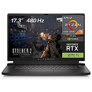 Dell 2023 Alienware m17 R5 17.3" FHD 480Hz Gaming Laptop Computer, Octa-Core AMD Ryzen 9 6900HX (Beat i9-12900H), 32GB DDR5 RAM, 1TB PCIe SSD, GeForce RTX 3070 Ti 8GB, WiFi 6, RGB KB, Windows 11 Pro
