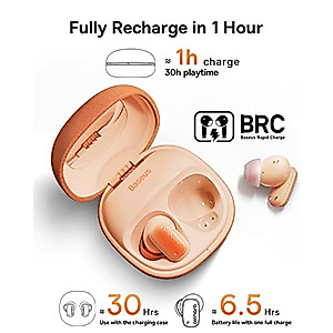 Baseus Hybrid Active Noise Cancelling Wireless Earbuds for Women - 3D Spatial Audio Bluetooth 5.3 Earbuds App Customized Upto 90% Noise Cancelling Lightweight Ear Buds for iPhone, Android (AirNora 2)