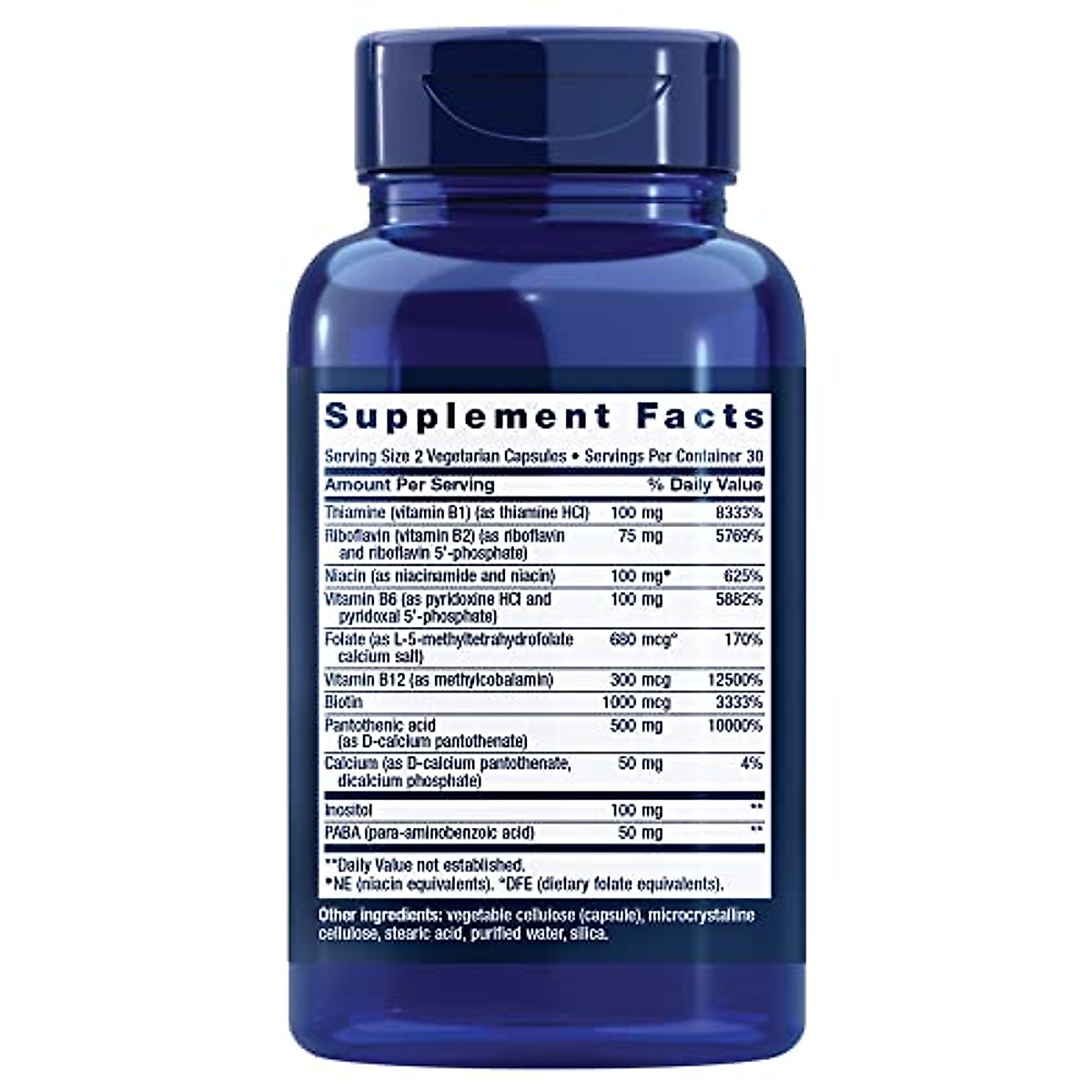 Life Extension BioActive Complete B Complex – Complete Formula for Vitamin B Benefits – Boosts Energy Production & Promotes Metabolism - Gluten-Free, Non-GMO – 60 Vegetarian Capsules