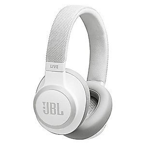 JBL Live 650 BT NC, Around-Ear Wireless Headphone with Noise Cancellation - White