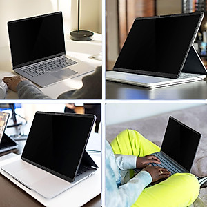 Peslv Magnetic Privacy Screen for Microsoft Surface Laptop Studio 2/1 14.4-Inch, Removable Anti Blue Light Glare Filter, Black Security Private Spy Block Protector