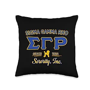 Sigma Gamma Rho Sorority Paraphernalia, Sigma Gamma Rho HBCU Throw Pillow