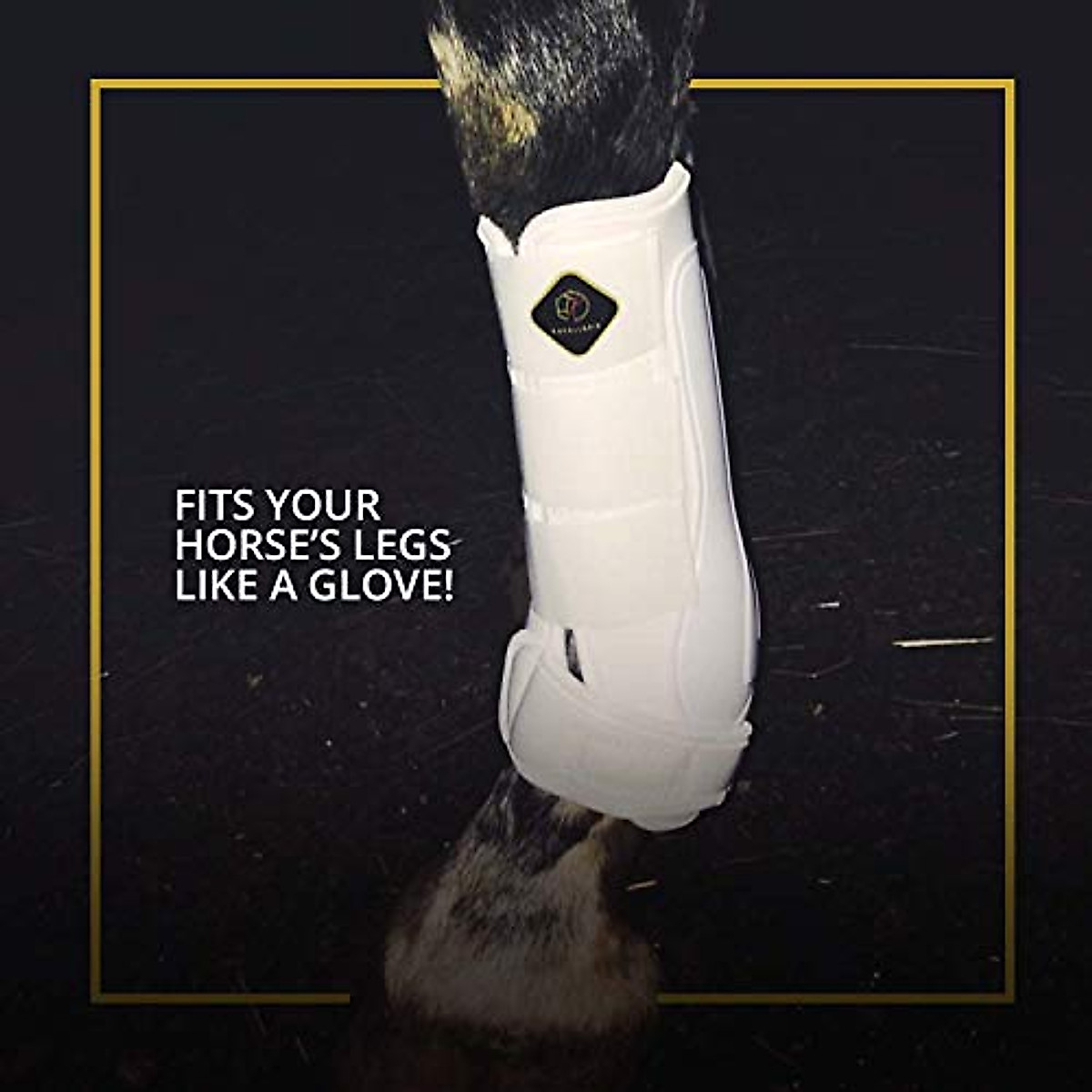 Kavallerie PRO-K Support Boots for Horses - Maximum Protection & Rehabilitation from Injuries & Strains of Flexor Tendon Region for Training, Jumping, Riding, Eventing