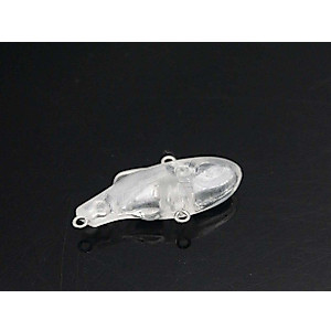 Free Eye 10PC Fishing Unpainted VIB Lure Blanks 36mm 4.5g Simulation Popperbait Topwater Freshwater Lipless Clear Hard Trout Salmon Artificial Bait