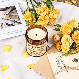 Gifts for Women Friends, Bridesmaid Proposal Gifts for Women Maid of Honor Best Friends, Bridal Gifts for Wedding Bachelorette Party, Soy Wax Vanilla Scent