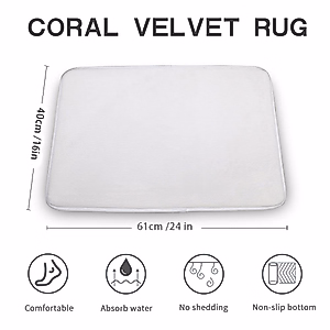 Nufar Scenic Forest Fresh Green Deciduous Trees Personalized Door Mat Home Welcome Mats Outdoor and Indoor,Front Welcome Mat Doormat for Home Entrance,Outside Entry,Yard,Floor,Patio 16x24 Inch