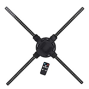 3D Hologram Fan WiFi Projector 22.0in, 3D Hologram Advertising Display Fan, 1600x672P Holographic Projector Fan for Business Store Shop(US)